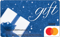 Royal Blue Sparkle Present Gift Card | Mastercard Gift Card
