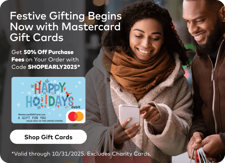 Gift Cards & eGift Cards| Mastercard Gift Cards