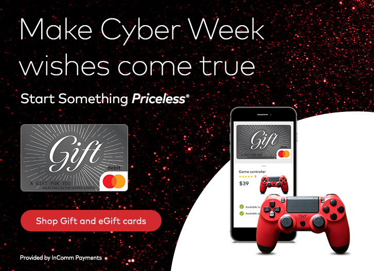 Gift Cards & eGift Cards| Mastercard Gift Cards